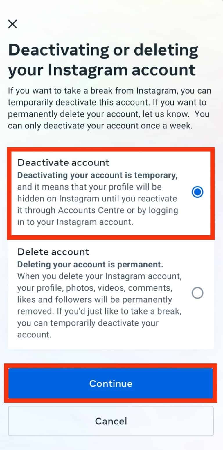 What Does a Deactivated Insta Account Look Like? | ITGeared