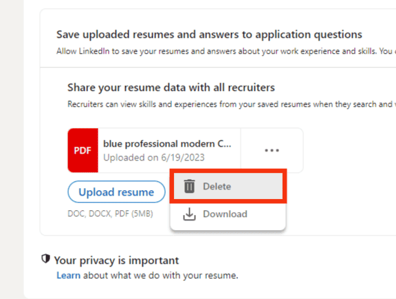 How To Delete Old Resumes On LinkedIn ITGeared