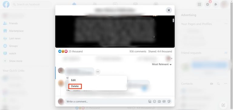 How To Delete Your Comment on Facebook | ITGeared