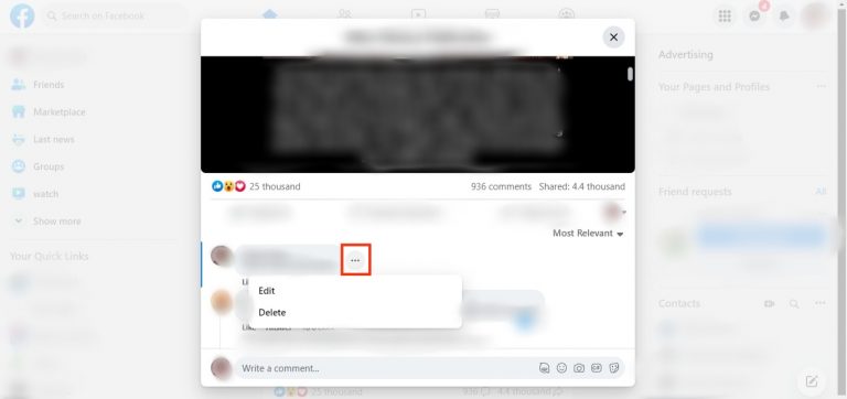 How To Delete Your Comment on Facebook | ITGeared