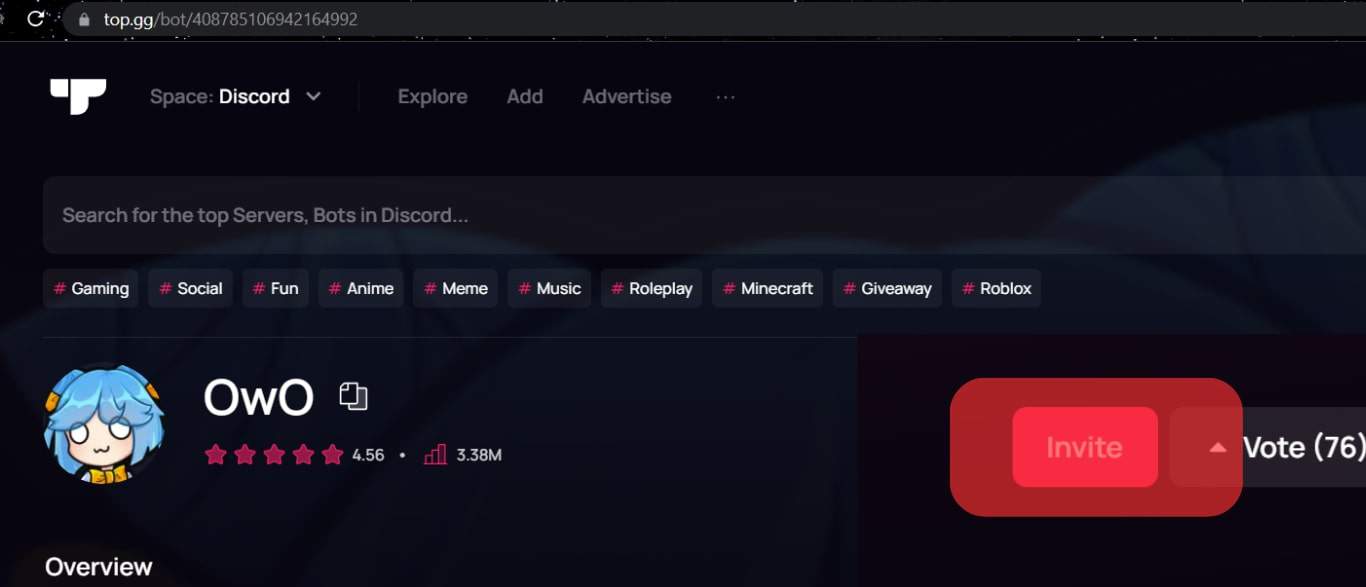 How To Add OwO Bot to Discord Server | ITGeared