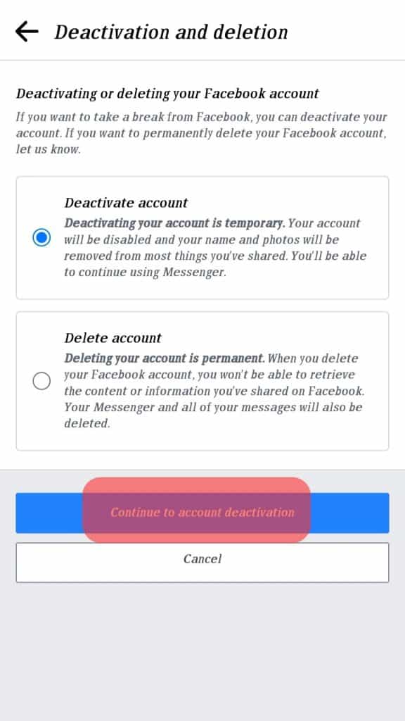 What Does a Deactivated Messenger Account Look Like? | ITGeared