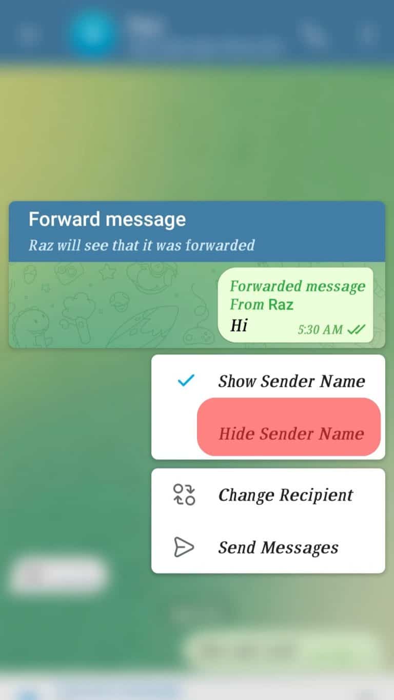 How To Forward Message in Telegram Without Sender Name | ITGeared