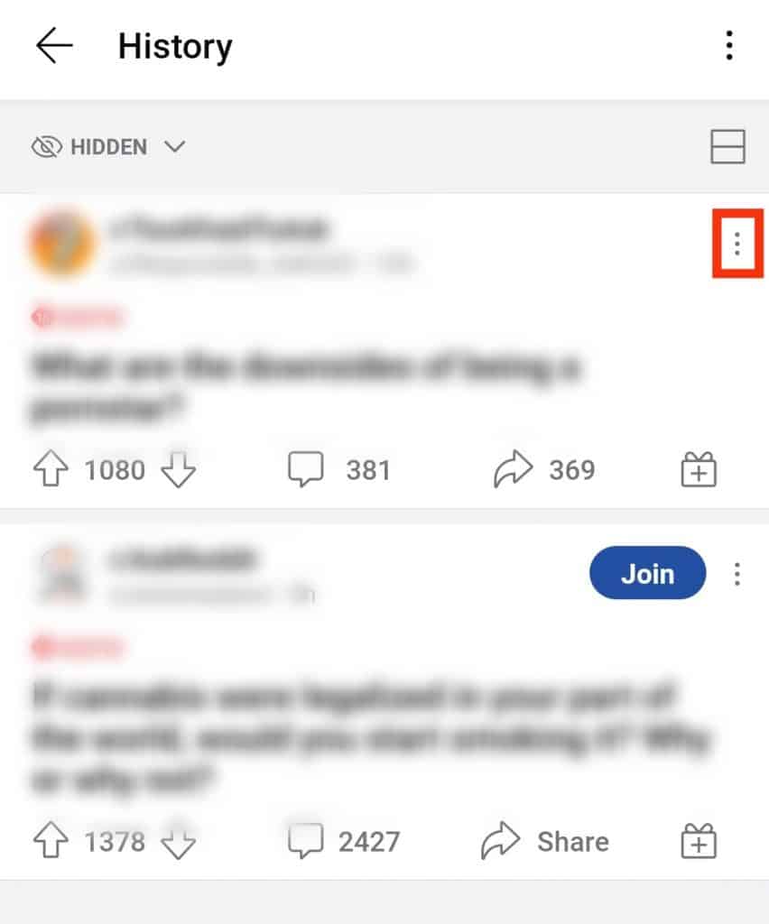 What Does "Hide" Do on Reddit? | ITGeared