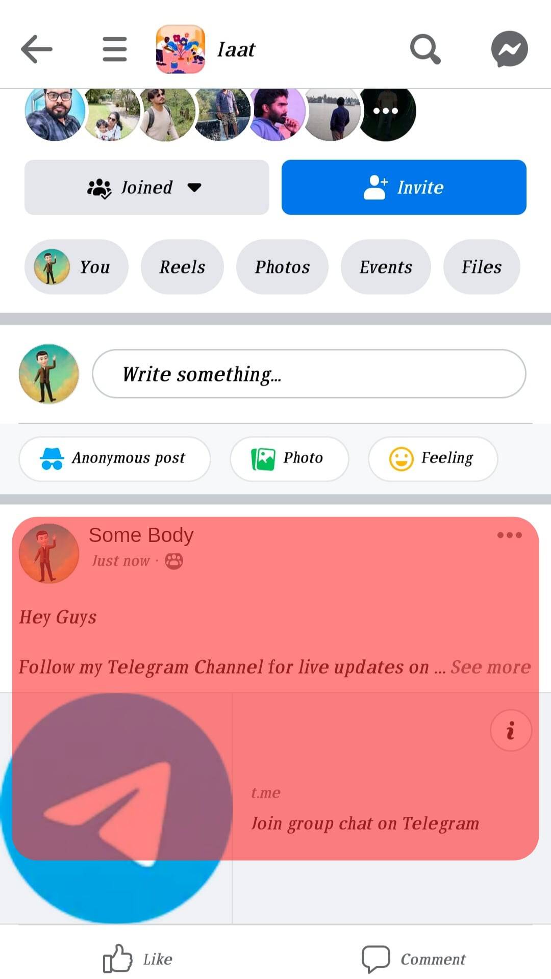 How To Promote Telegram Channel on Facebook | ITGeared