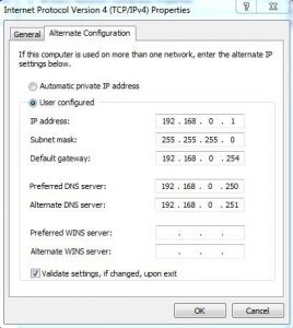 Configuring a TCP/IP Alternate Configuration | ITGeared