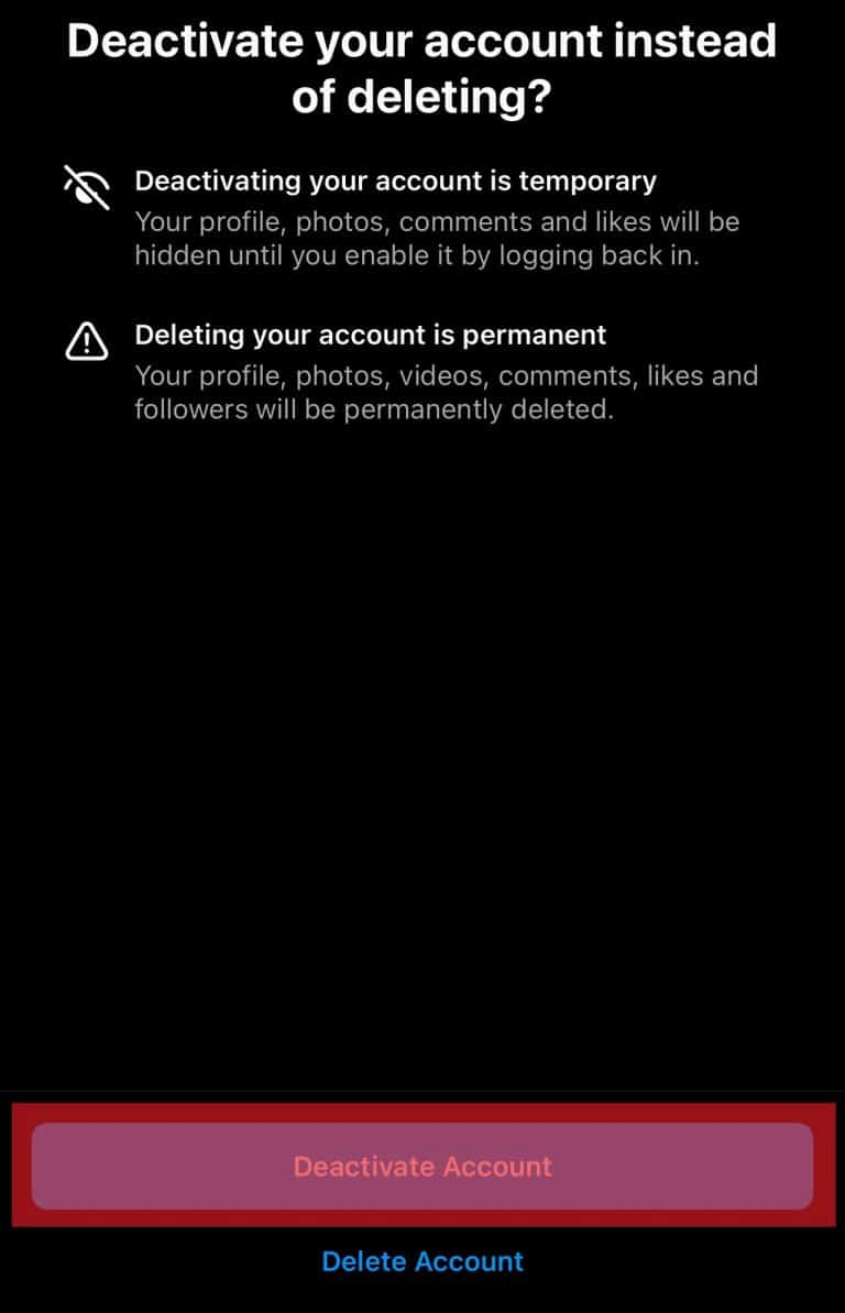 What Does a Deactivated Insta Account Look Like? | ITGeared