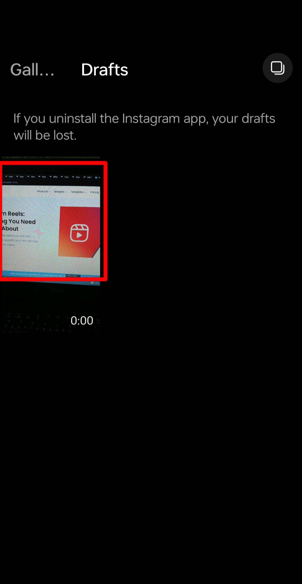 Where Are Drafts in Instagram Reels? | ITGeared