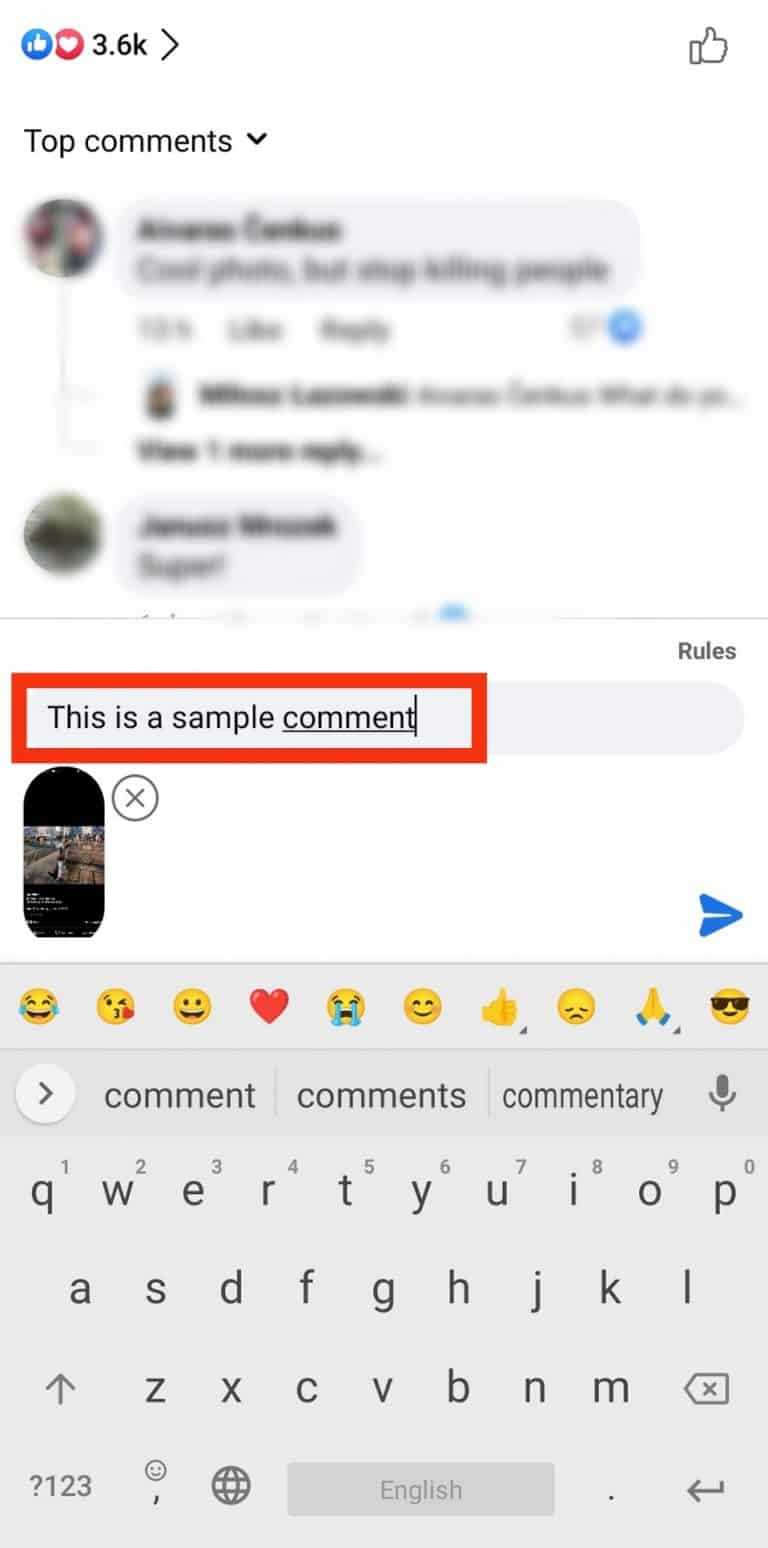 How To Insert a Photo Into a Facebook Comment | ITGeared